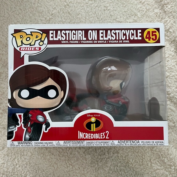 Funko | Toys | Funko Pop Elastigirl On Red And Black Elasticycle | Poshmark